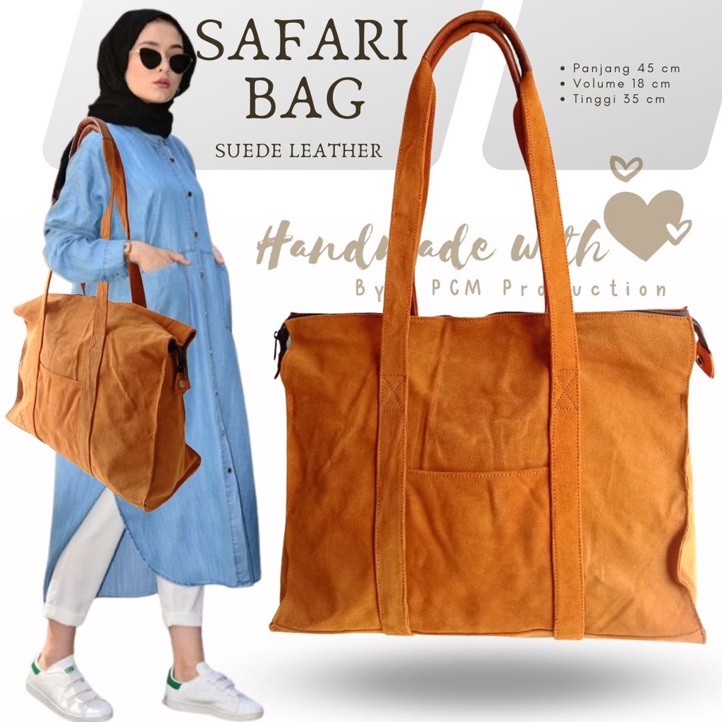 Jual Tas Travel Kulit Asli (Suede) | Shopee Indonesia