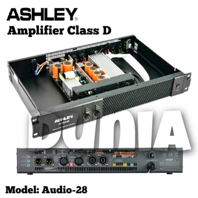 Jual Power Ashley Audio 28 Original Amplifier 2 Channel Class D ...