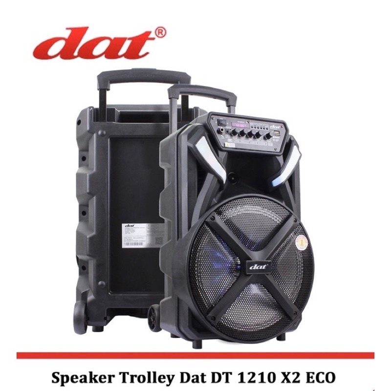 Jual SPEAKER PORTABLE BLUETOOTH DAT DT 1210 FT X2 ECO 12inch 12in 12 ...