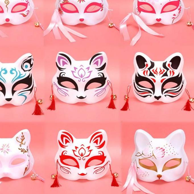 Jual Terjangkau BISA Topeng Anime Cosplay Kitsune Bunkasai Anbu Rubah ...