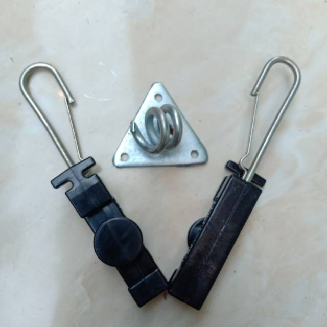 Jual S clamp + hook brecket kabel optik/DW | Shopee Indonesia