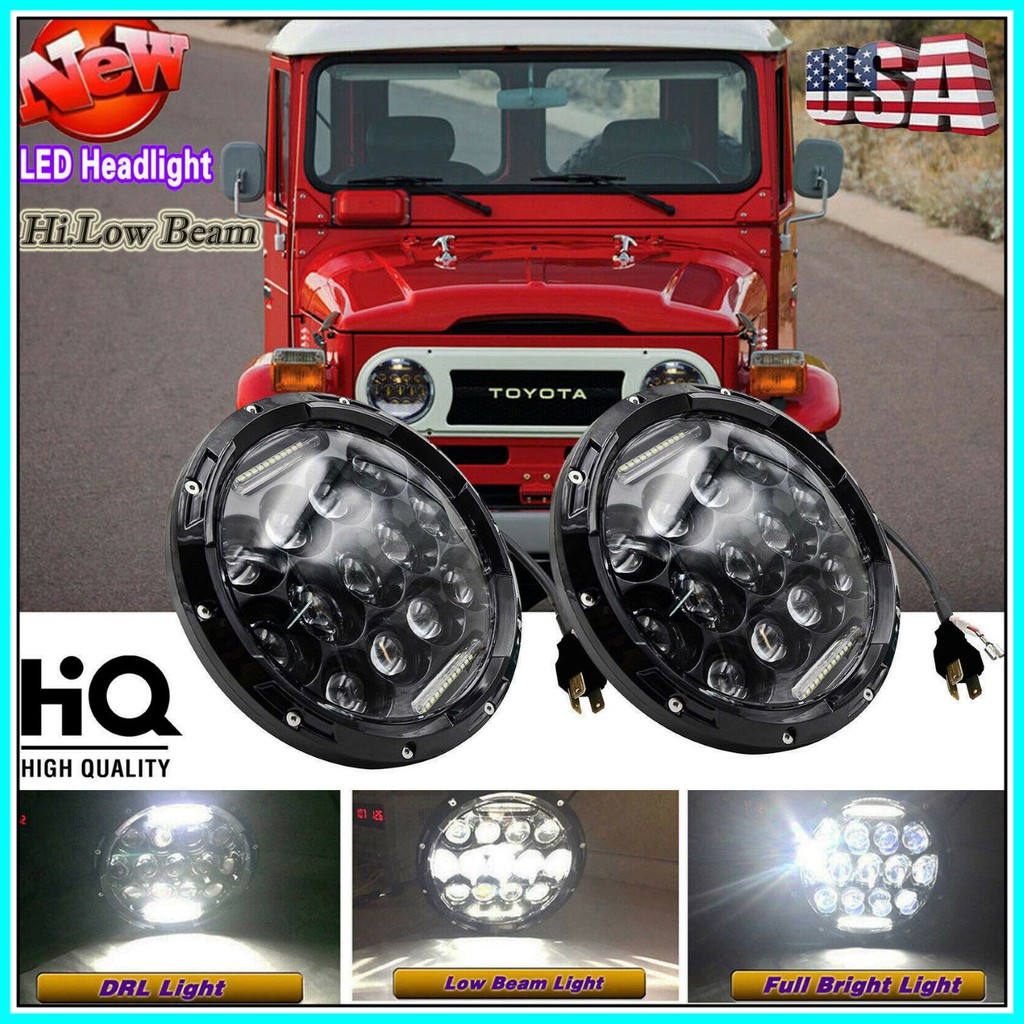 Jual Toyota FJ40 Hardtop LED Headlight 75 Watt 7 Inch ( harga 1 set = 2 ...
