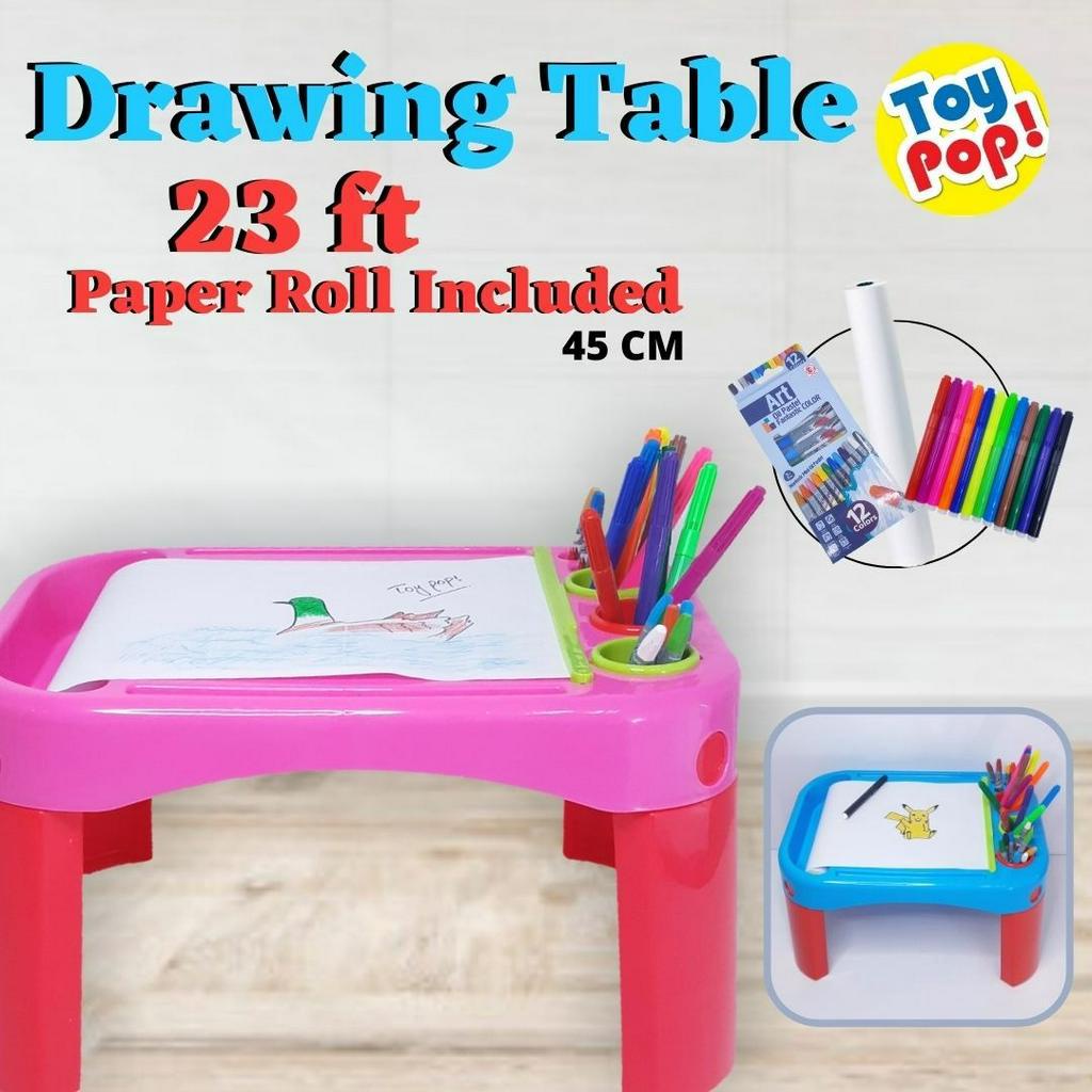 Jual Mainan Drawing Table Meja Gambar lengkap dengan spidol krayon ...