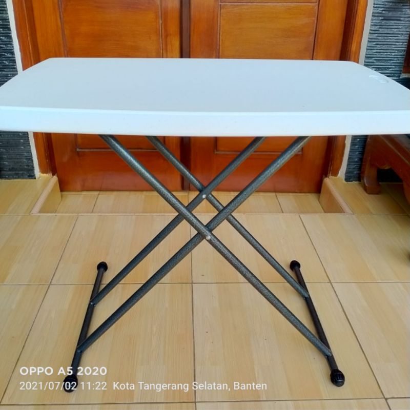 Jual [5 Kg] KRISBOW PIKNIK Meja Lipat Adjustable, Meja makan/Meja Teras ...