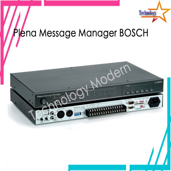 Jual BOSCH Plena Message Manager Up To 12 Messages & 12 Trigger Inputs ...