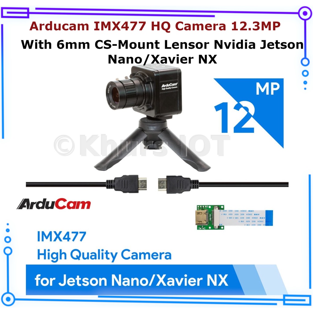 Jual Arducam Complete HQ Camera Bundle for Jetson Nano Xavier 12.3MP ...