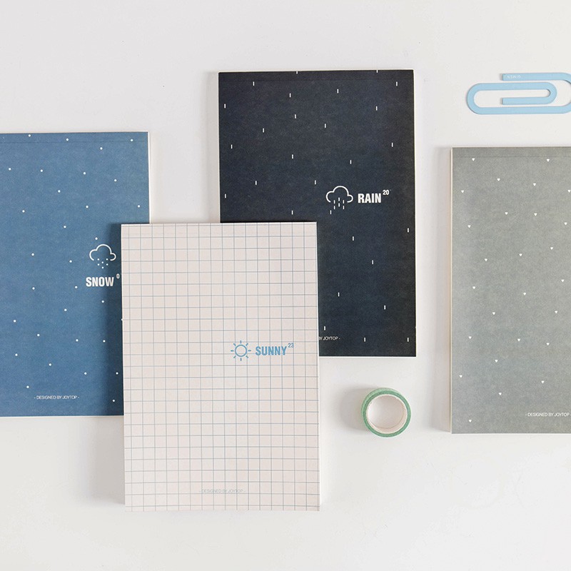 Jual Sky Temperature Plain Notepad B5 / Buku Catatan Spiral Polos ...