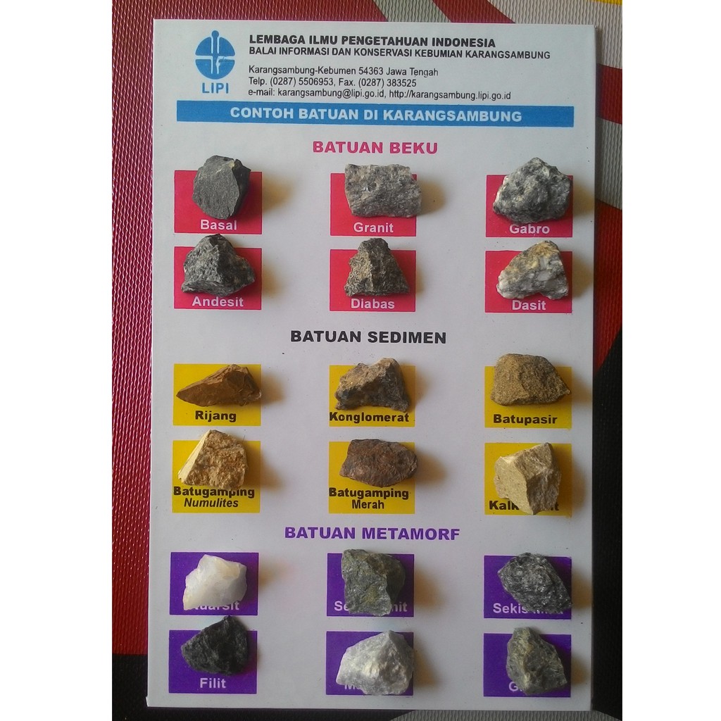 Jual Komparator Batuan Media Pembelajaran Geografi Indonesia|Shopee ...