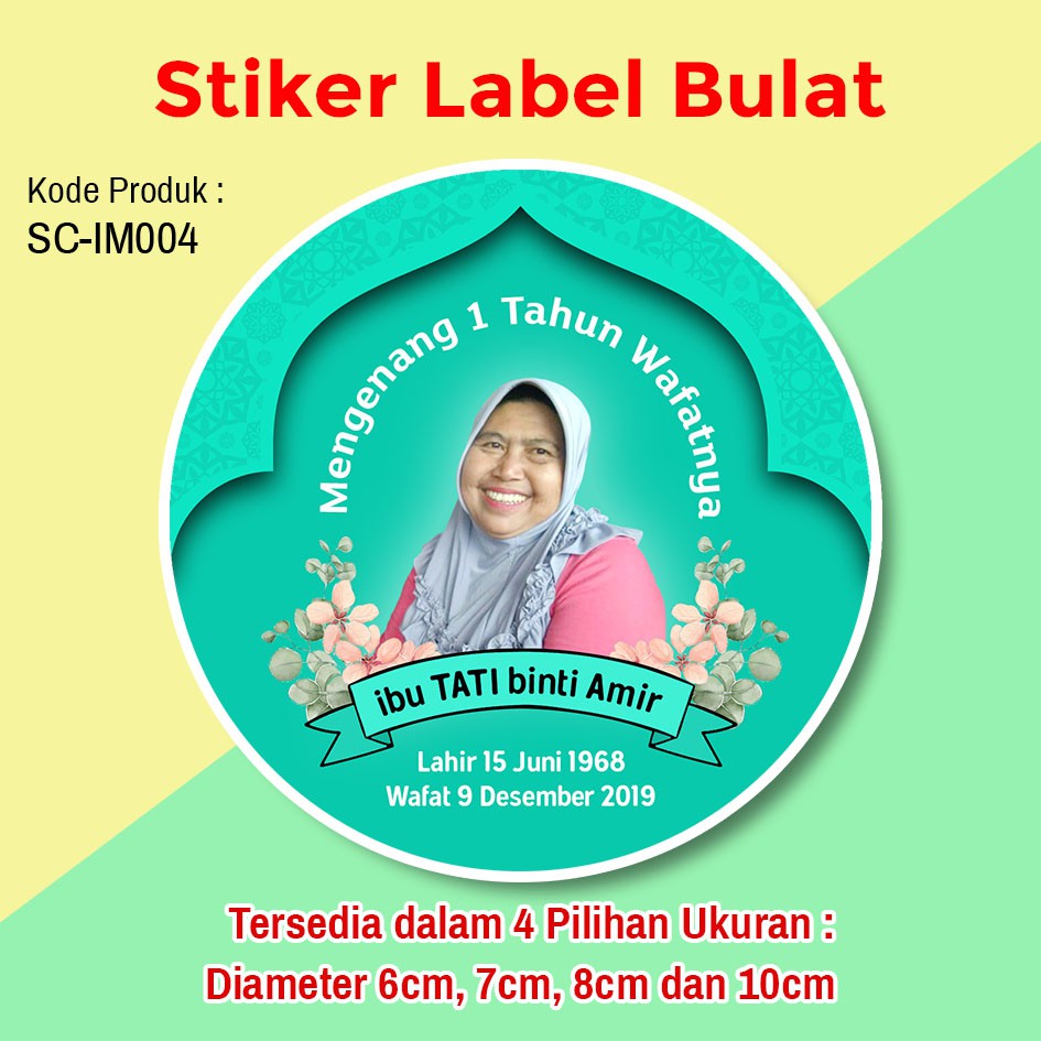 Jual STIKER LABEL ACARA MENGENANG WAFATNYA HAUL 7 40 100 HARI STICKER ...