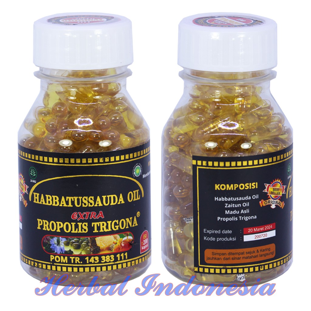 Habbatussauda Oil Extra Propolis Trigona | Habbatusauda ijin BPOM Isi ...