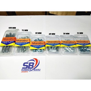 Jual PAKU BETON SET PAKU BETON PUTIH 5CM PAKU TEMBOK COR 50MM MARABU SERBAGUNA SBJ | Shopee ...