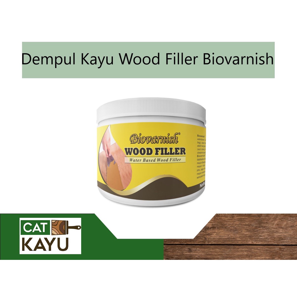 Jual Dempul Kayu Wood Filler Biovarnish 700 gram Warna Ramin Penutup ...