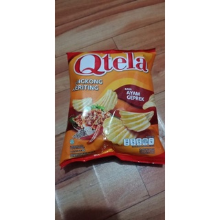Jual Qtella Kripik Singkong rasa ayam geprek (80gram) Indonesia|Shopee ...