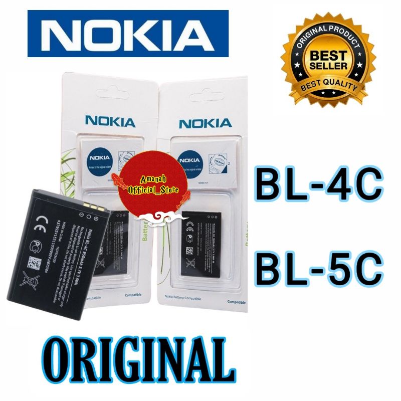 Jual BATERAI NOKIA BL4C / BL-4C 1202 , 6300 / BL5C / BL-5C 1100 , 3100 , 7610 ORIGINAL ...