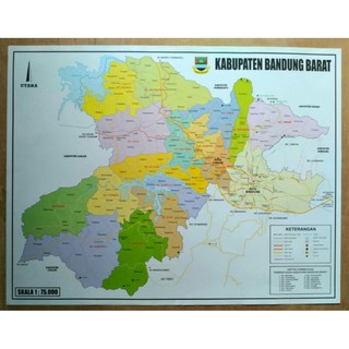 Jual Peta kab bandung barat (free bublewrap) | Shopee Indonesia