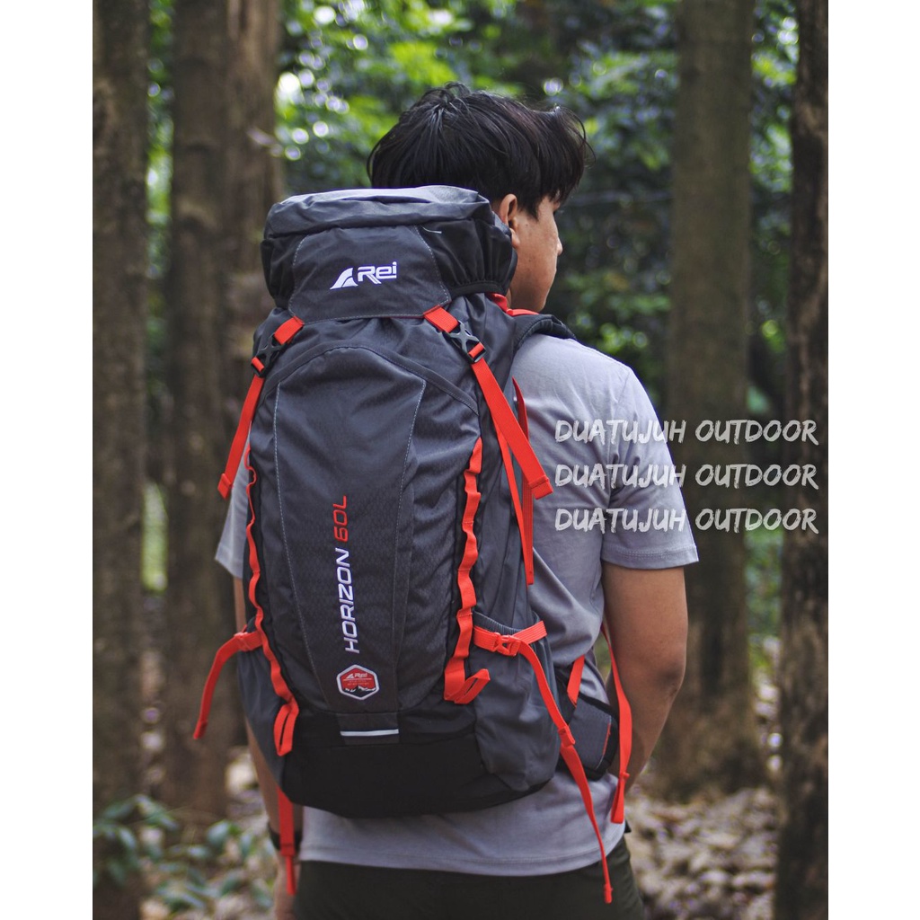 Jual Tas Gunung / Carrier Arei Horizon 60 Liter Original Free Raincover ...
