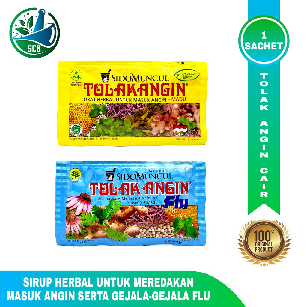 Tolak Angin Sachet (SATUAN) Varian - Obat Masuk Angin dan Flu Tolak ...