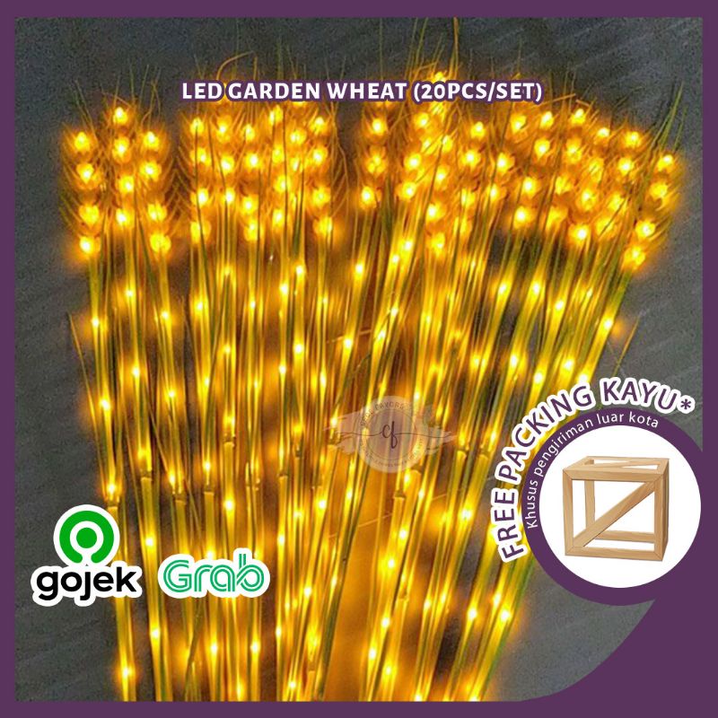 Jual Bunga Daun Lampu Led Garden Wheat (20Pcs/Set) Lfl | Shopee Indonesia