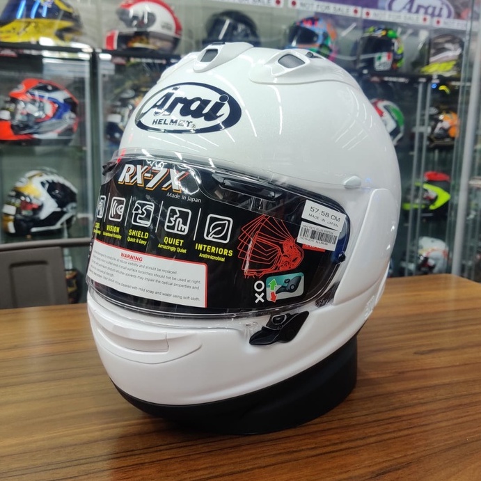 Jual ARAI RX7X GLASS WHITE | Shopee Indonesia