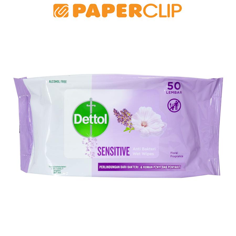 Jual WIPES / TISSUE BASAH DETTOL 50S SENSITIVE | Shopee Indonesia