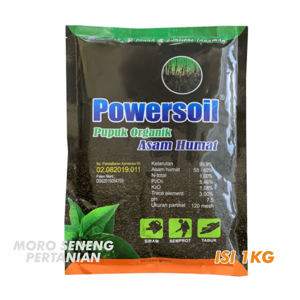 Jual POWERSOIL (Pupuk Pembenah Tanah) 1kg Humic Acid 60% | Shopee Indonesia