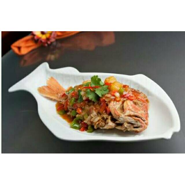 Jual Piring keramik bentuk ikan model cekung | Shopee Indonesia