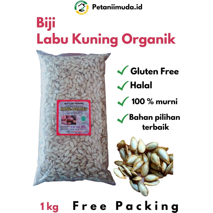 Jual Biji Labu Kuning Kering kemasan 1 KG/Bibit Labu Kuning kemasan 1 ...
