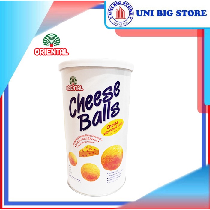 Jual Oriental Cheese Balls Snack 80 gr Bola Keju Snek Chiki Kaleng ...