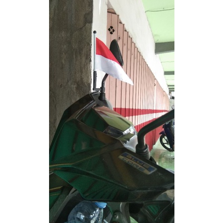 Jual Bendera merah putih motor (tiang+bendera) | Shopee Indonesia