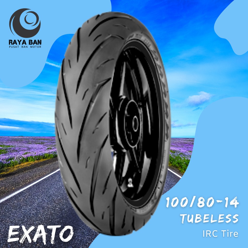 Jual Ban Motor IRC Exato 100/80-14 TL Indonesia|Shopee Indonesia