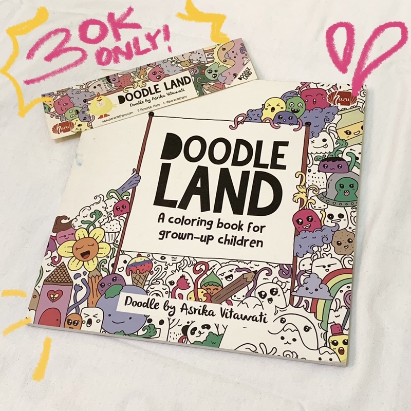 Jual Doodle Land - Buku Mewarnai Doodle Preloved | Shopee Indonesia