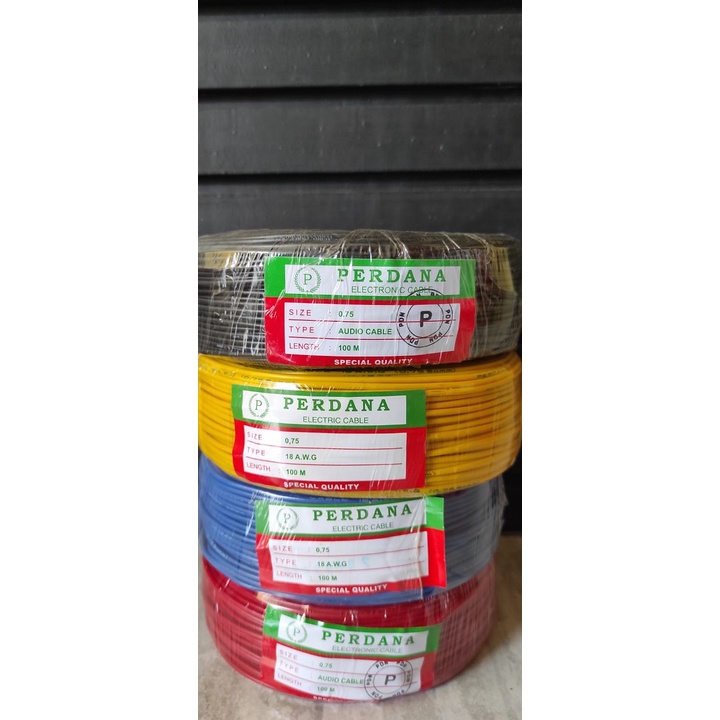Jual Kabel Listrik Serabut NYAF AF 1x0,75 1x0.75 0,75mm 0.75mm 18 AWG | Shopee Indonesia