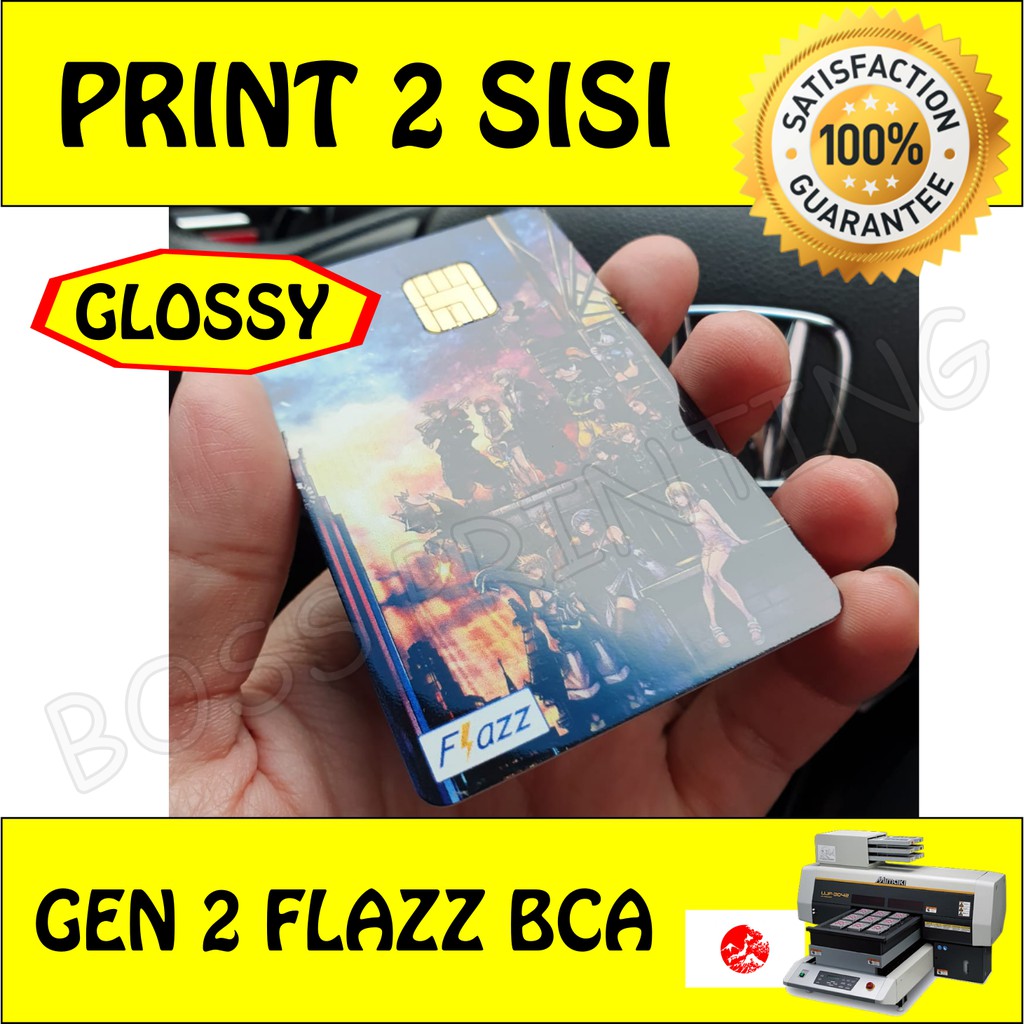[ GEN 2 ] FLAZZ BCA CUSTOM 2 Sisi GLOSSY Saldo Kosong Cetak Print ...