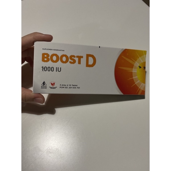 Jual BOOST D 1000 IU BOX SOHO isi 30 tablet VITAMIN D | Shopee Indonesia