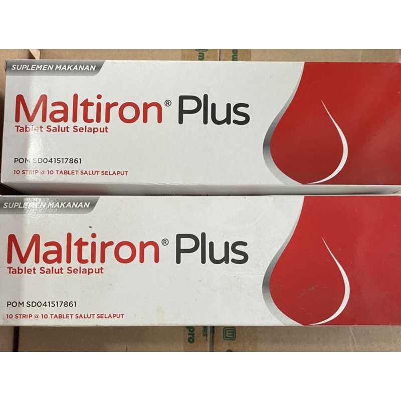 Jual Maltiron Plus Perstrip 10 tablet /Multivitamin /mineral /zat besi ...