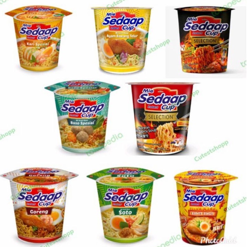 Jual Mie Sedap Cup Goreng/Mie Sedap Cup All Varian | Shopee Indonesia