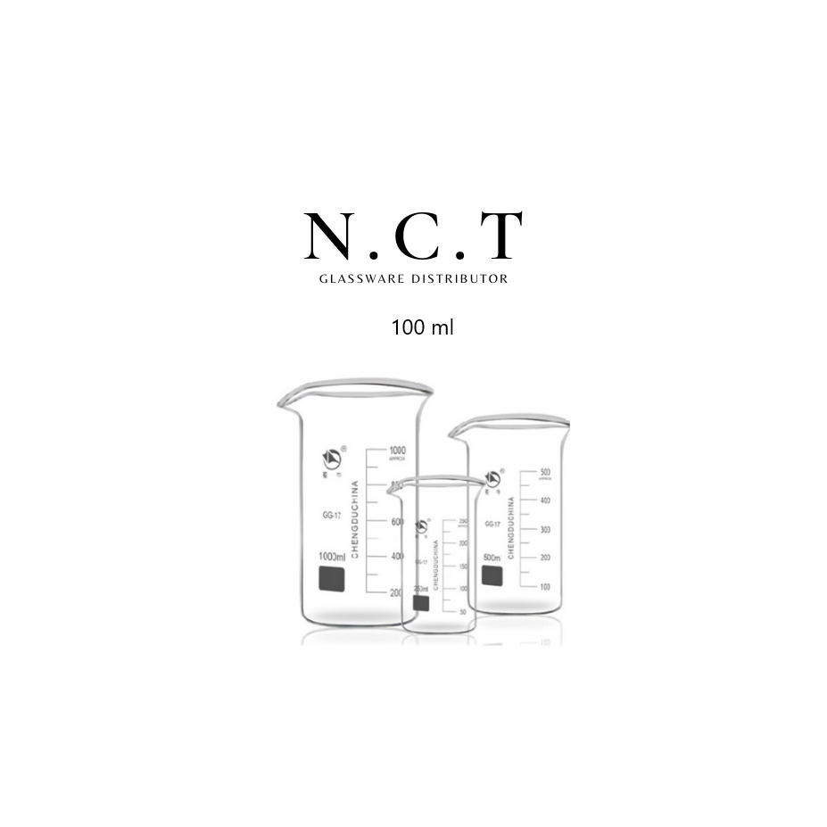 Jual SHUNIU Beaker Kaca Tall Form 100 ml | Shopee Indonesia