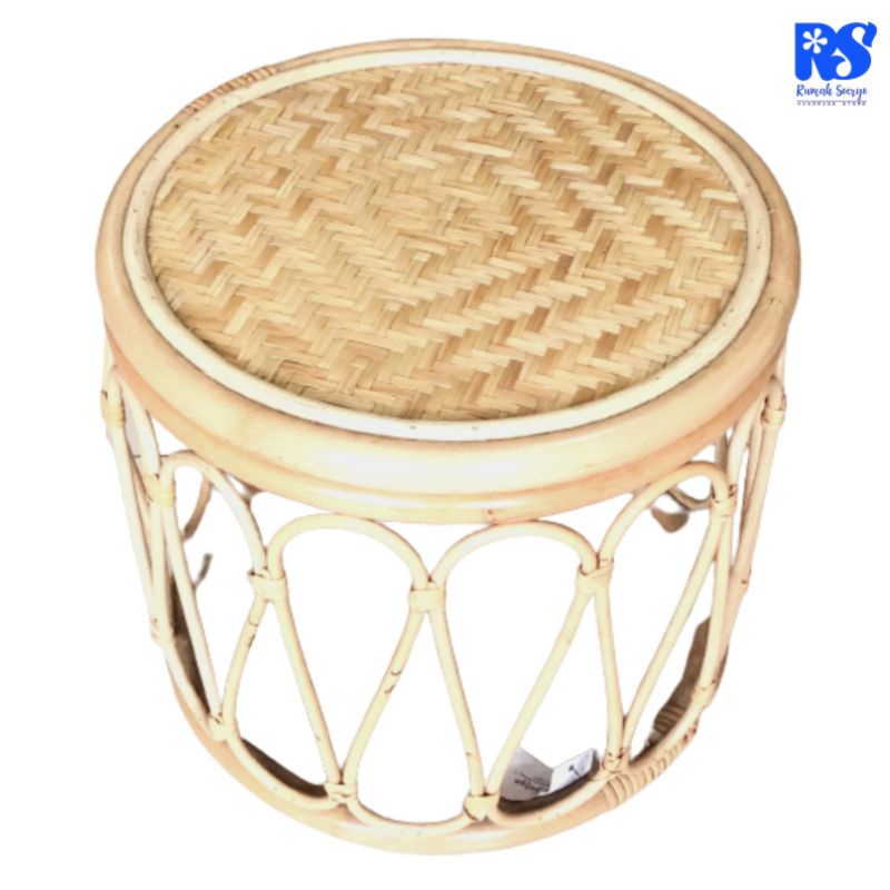 Jual Meja Rotan B Kecil - Round Table Minimalis | Shopee Indonesia