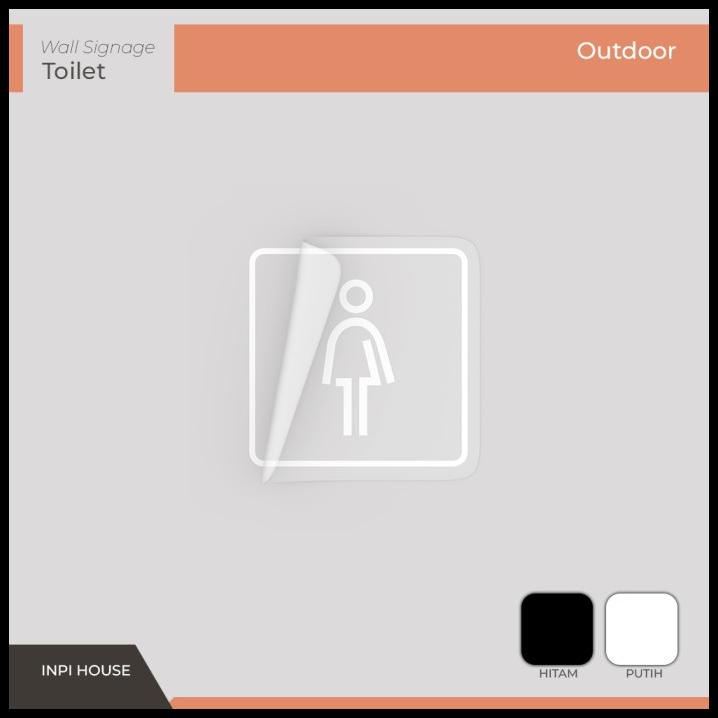 Jual Womens Toilet Sign Sticker - Stiker Toilet Wanita - Wall Sticker ...