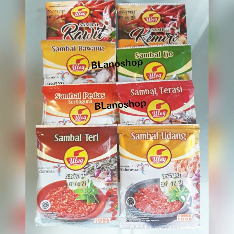 Jual Sambal Finna Uleg Sambal Sachet 1 PC Indonesia|Shopee Indonesia