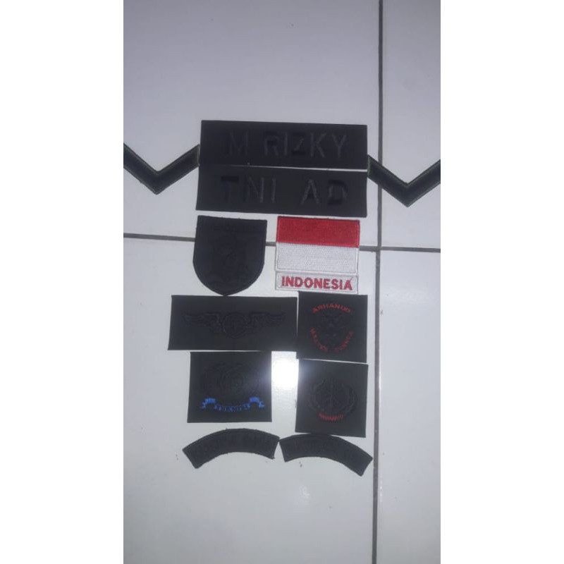 Jual bordir papan nama TNI AD | Shopee Indonesia