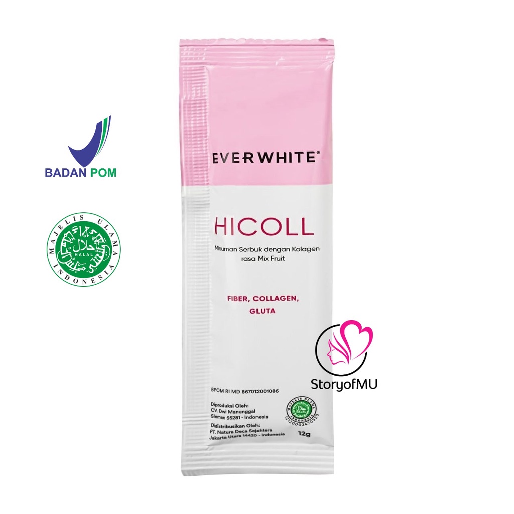 Jual [1 Sachet] Everwhite Hicoll Hi-Collagen Powder Drink SACHET | Shopee Indonesia
