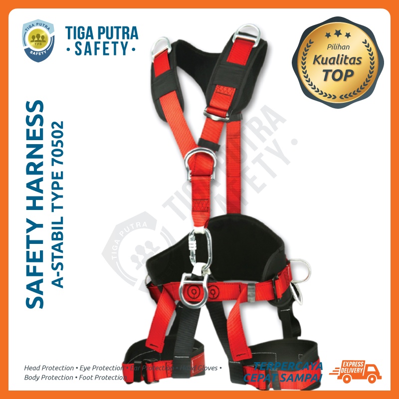 Jual ASTABIL 70502 Safety Harness / Full Body Sabuk Belt Climbing ...