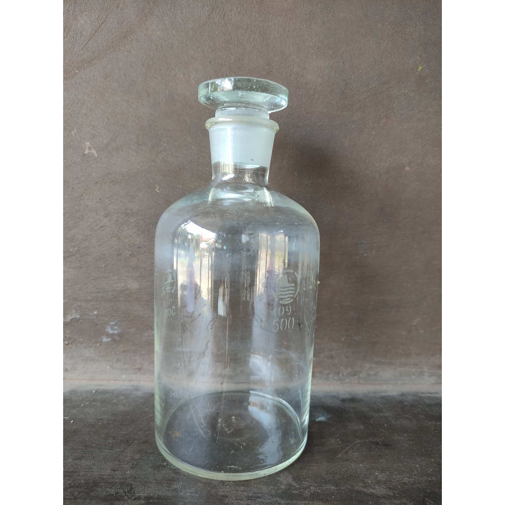 Jual Botol Reagen Kaca Bening/Putih 500 mL | Shopee Indonesia