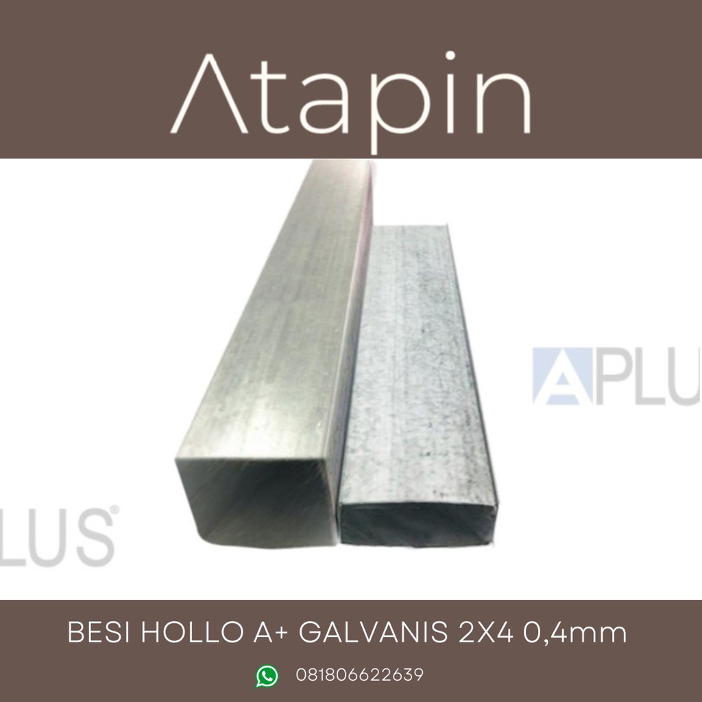 Jual BESI HOLLO A+ /HOLLOW GALVANIS 2X4 0,4mm rangka gypsum plafon ...