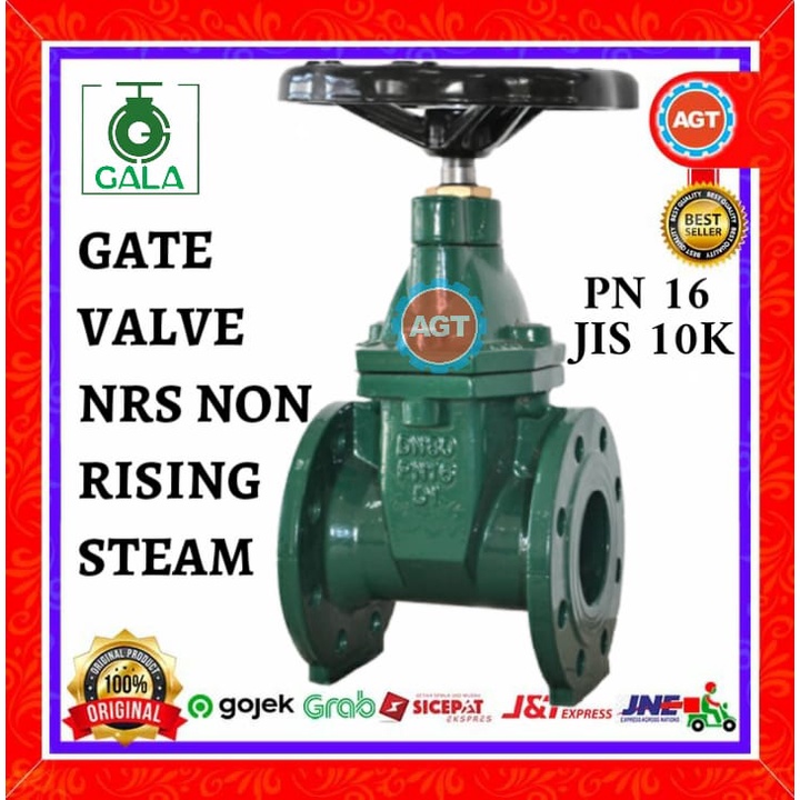 Jual GALA GATE VALVE NRS SIZE 3" DN80 JIS 10K CONECTION FLANGE END ...