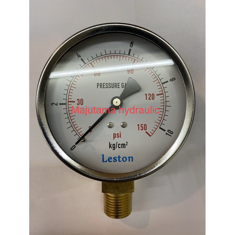jual-pressure-gauge-4-inch-10-bar-kg-cm2-black-steel-leston-shopee