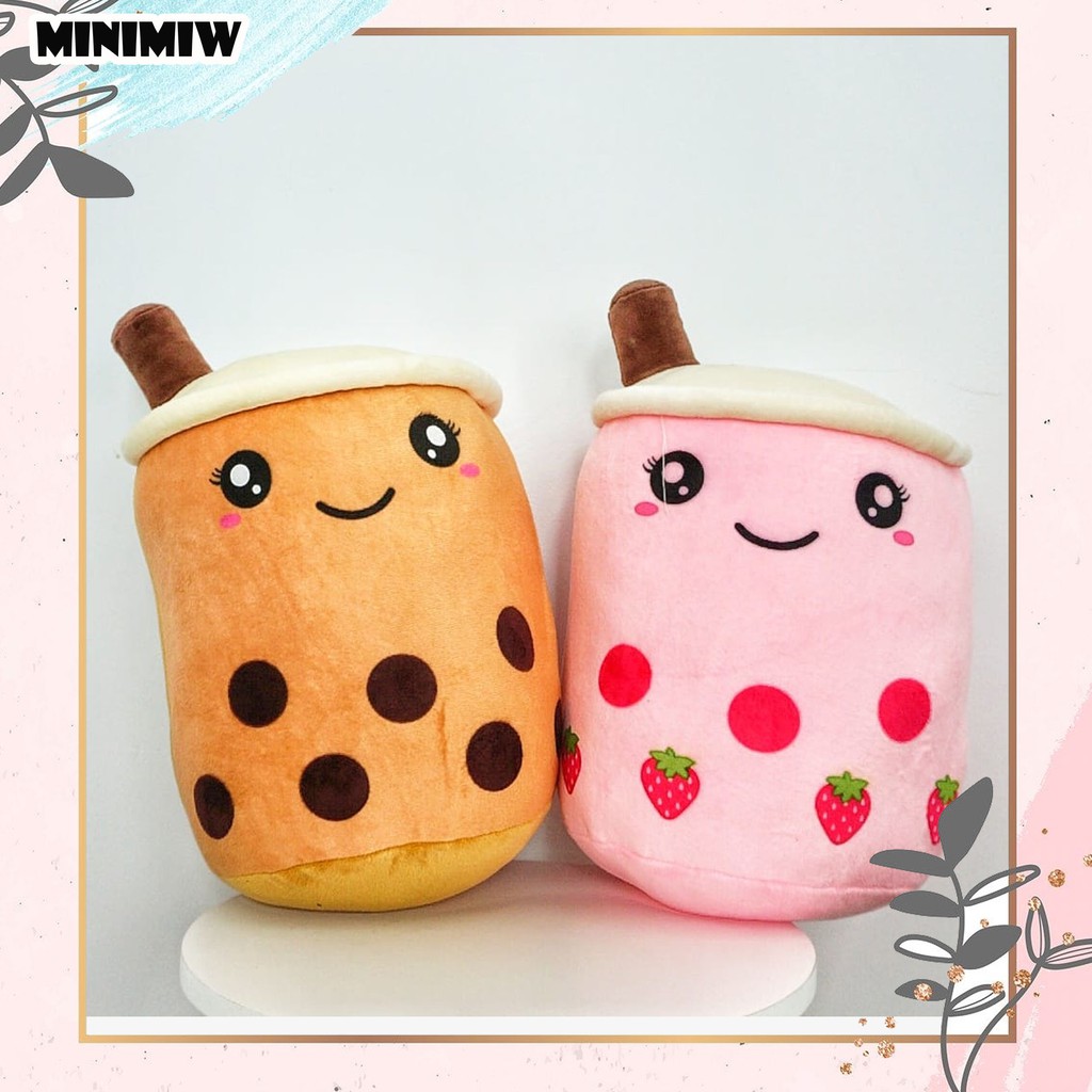 Jual BONEKA BOBA BONEKA BUBBLE TEA MILK TEA DOLL PLUSHY PLUSH MAINAN ...