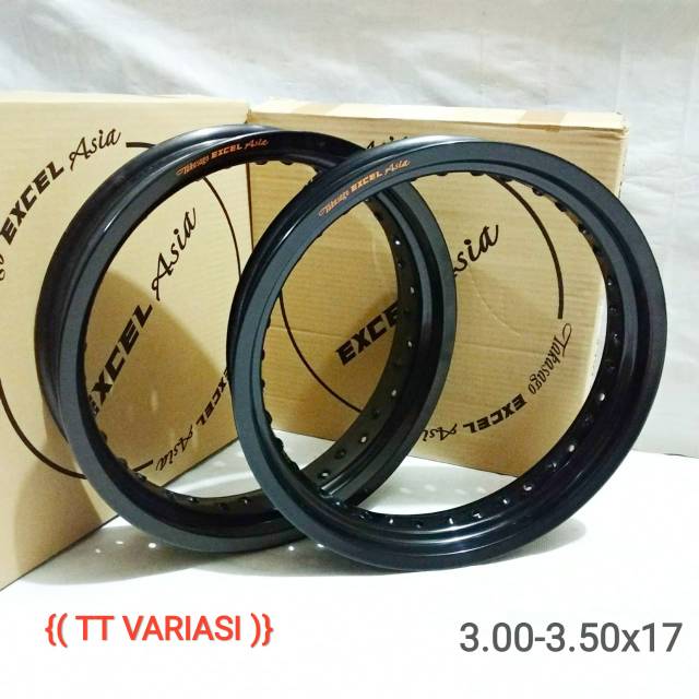 Jual Velg set TAKASAGO EXCEL ASIA 300 - 350 x 17 HITAM | Shopee Indonesia Jual Velg set TAKASAGO EXCEL ASIA 300 - 350 x 17 HITAM | Shopee Indonesia