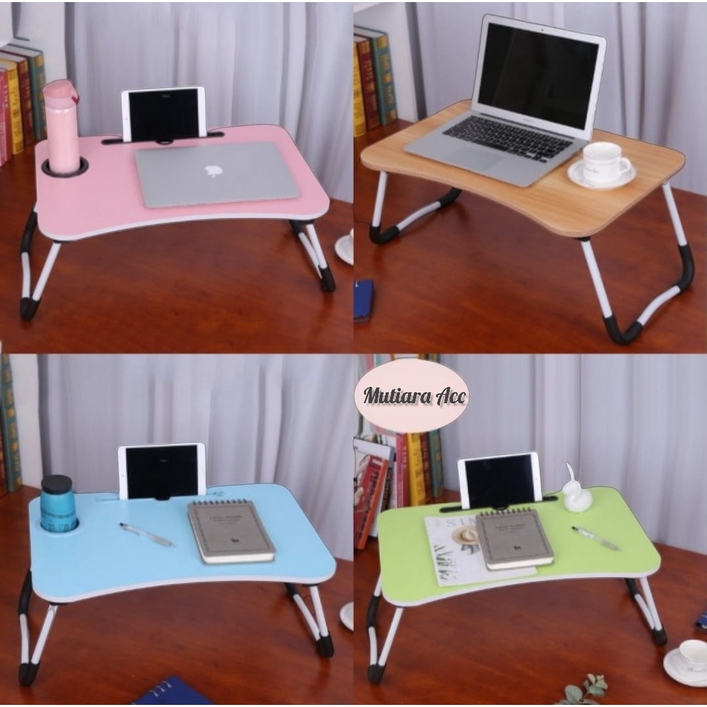 MEJA KERJA MEJA BELAJAR MEJA LAPTOP MEJA LIPAT PORTABLE SERBAGUNA | pgmall